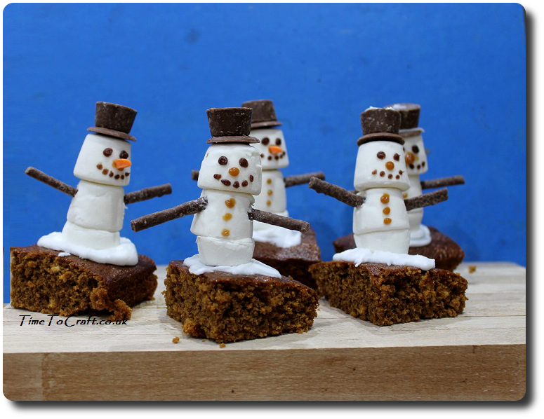 Five little Snowmen Cakes - Time To Craft